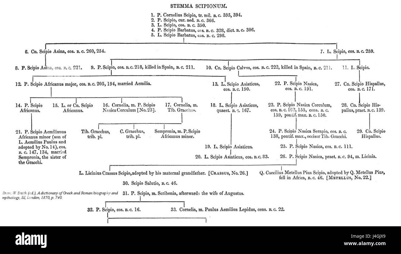 'Stamboom Cornelius Scipio' refers to a genealogical study or family ...