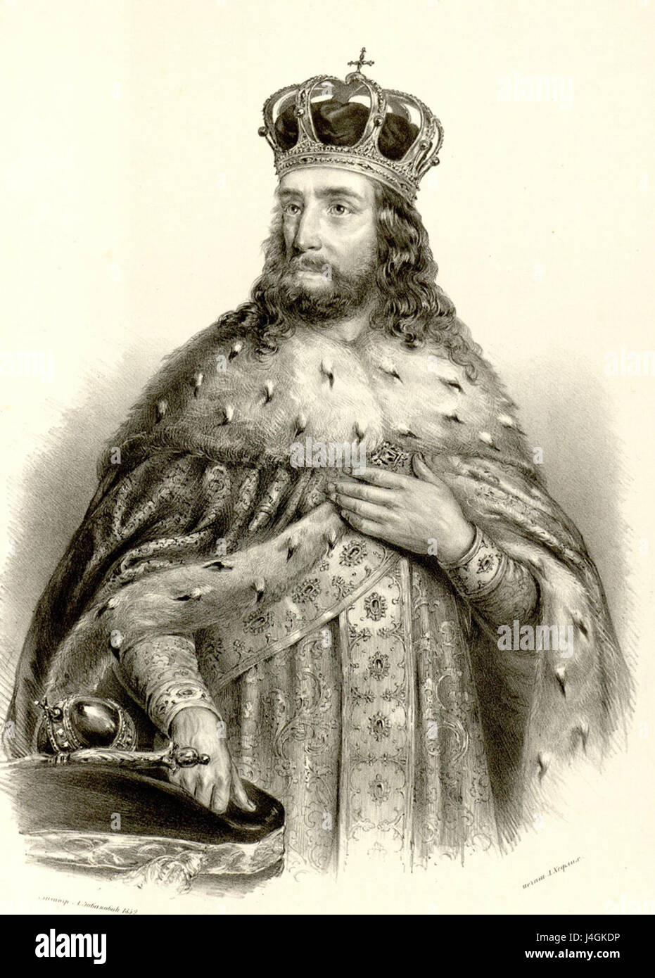 Serbian king 14th century hi-res stock photography and images - Alamy