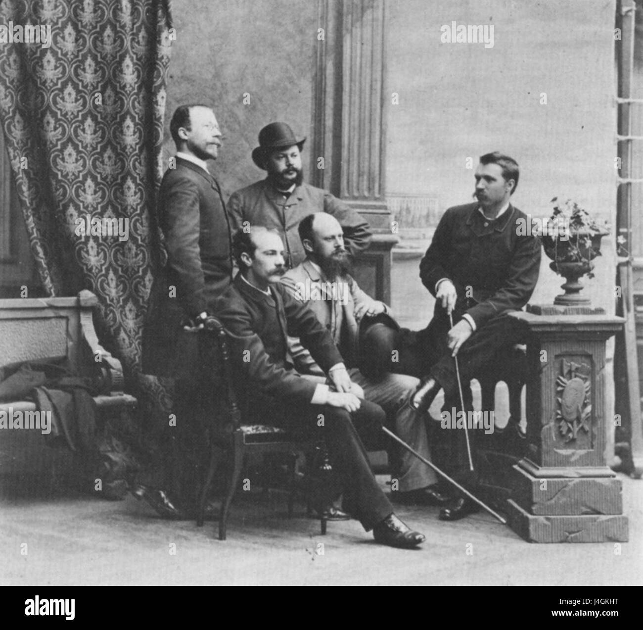 This image focuses on Swedish painters from 1885, highlighting their ...