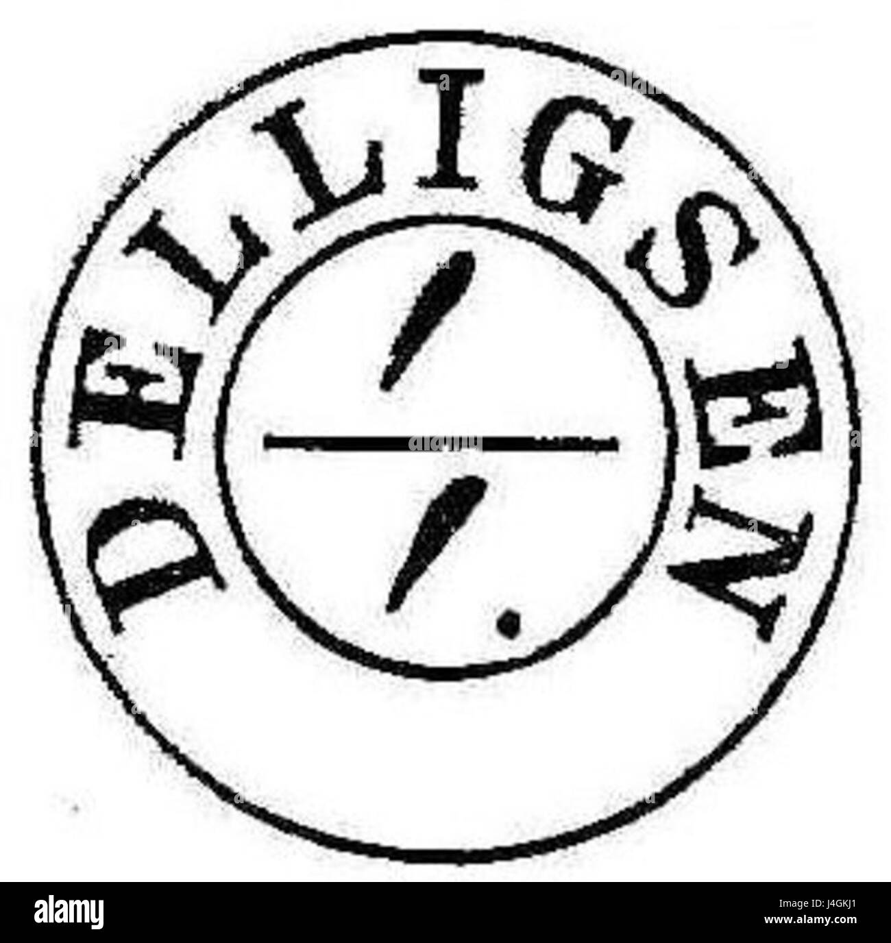 This refers to a specific stamp or imprint form, possibly from the 19th ...