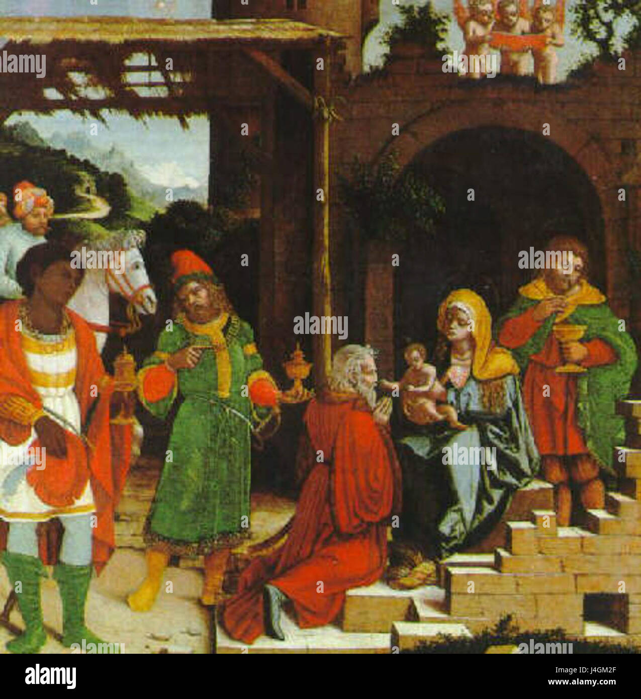 The adoration of Magi Stock Photo - Alamy