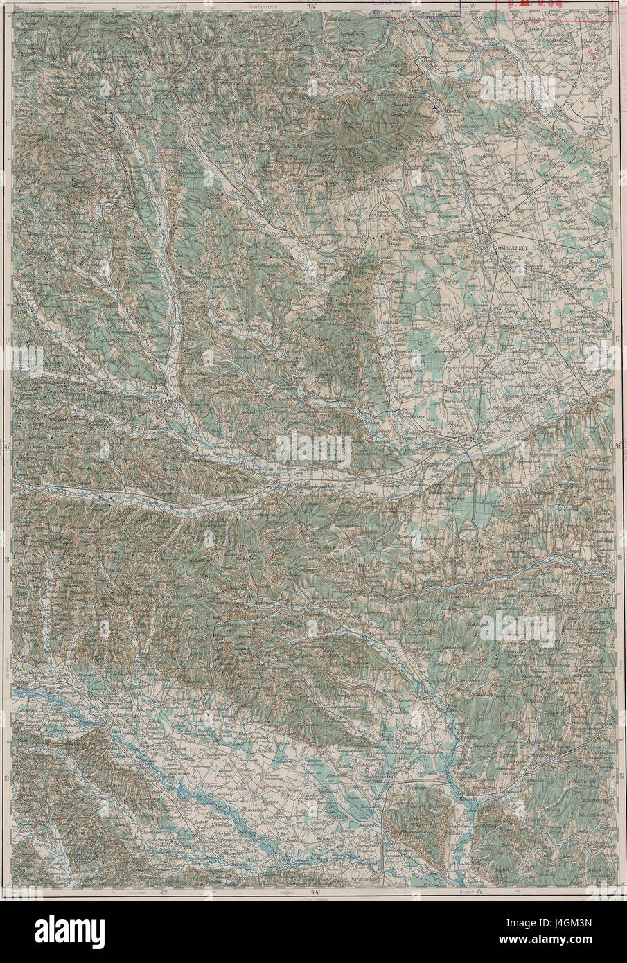 Szombathely old map hi-res stock photography and images - Alamy