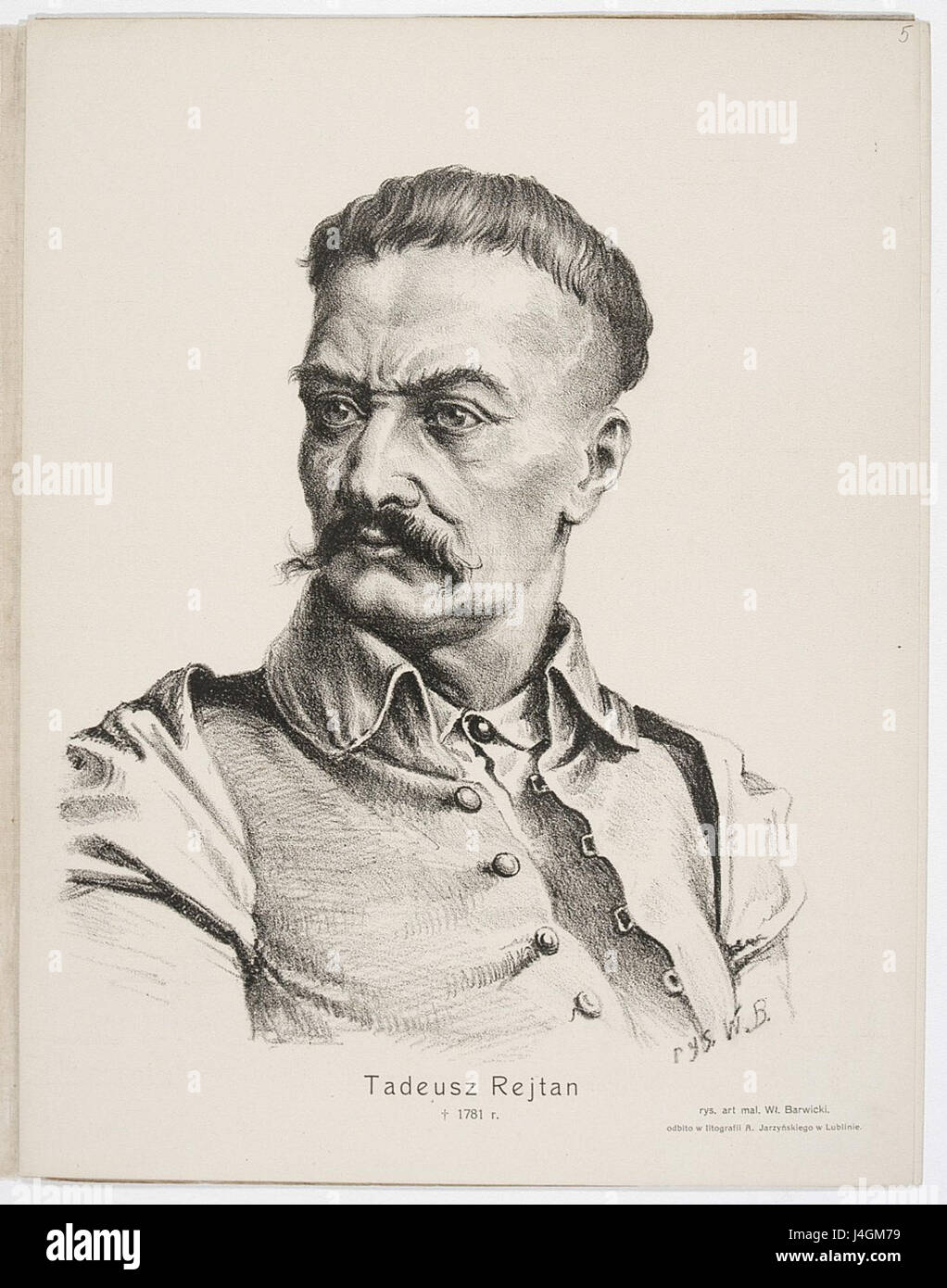 Tadeusz Rejtan is depicted in this artwork by Barwicki, illustrating ...