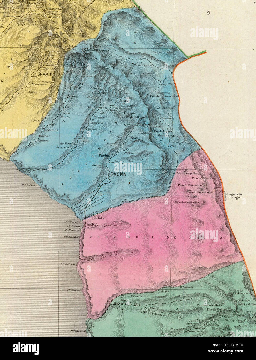 Map of tacna hi-res stock photography and images - Alamy