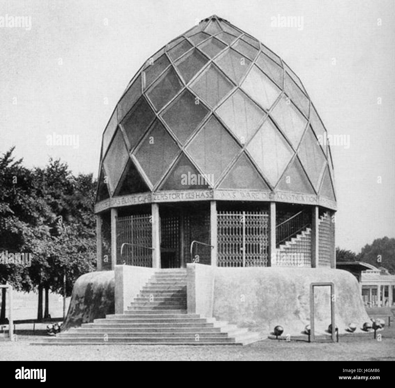 The Taut Glass Pavilion, designed by architect Bruno Taut in 1914, is ...