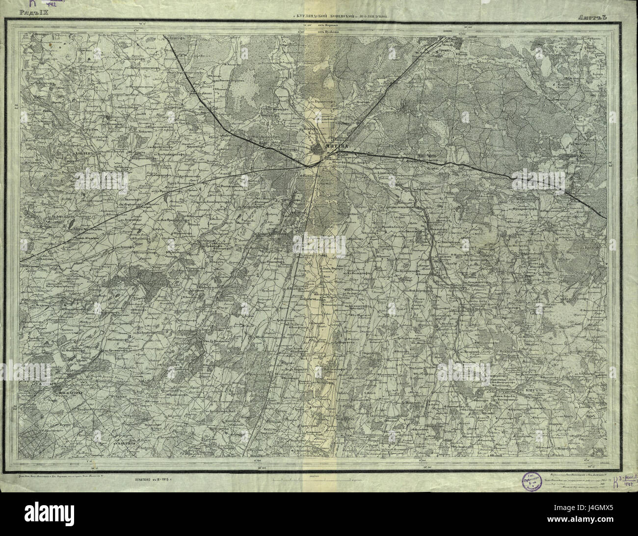 Shubert map R09L03 Stock Photo - Alamy