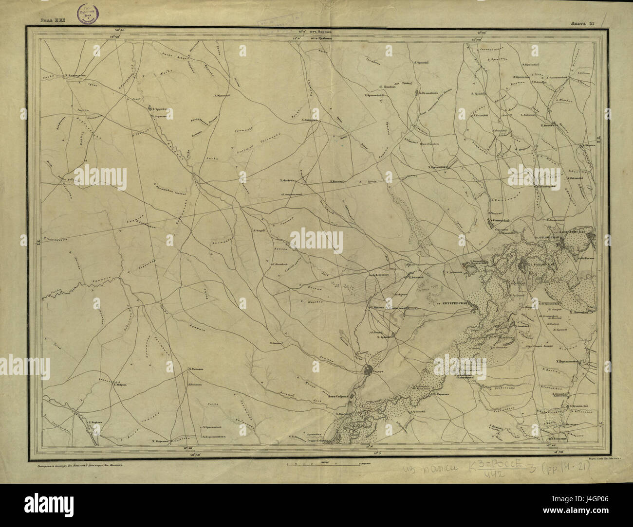 The Shubert map R21L21 is a detailed historical map, likely ...