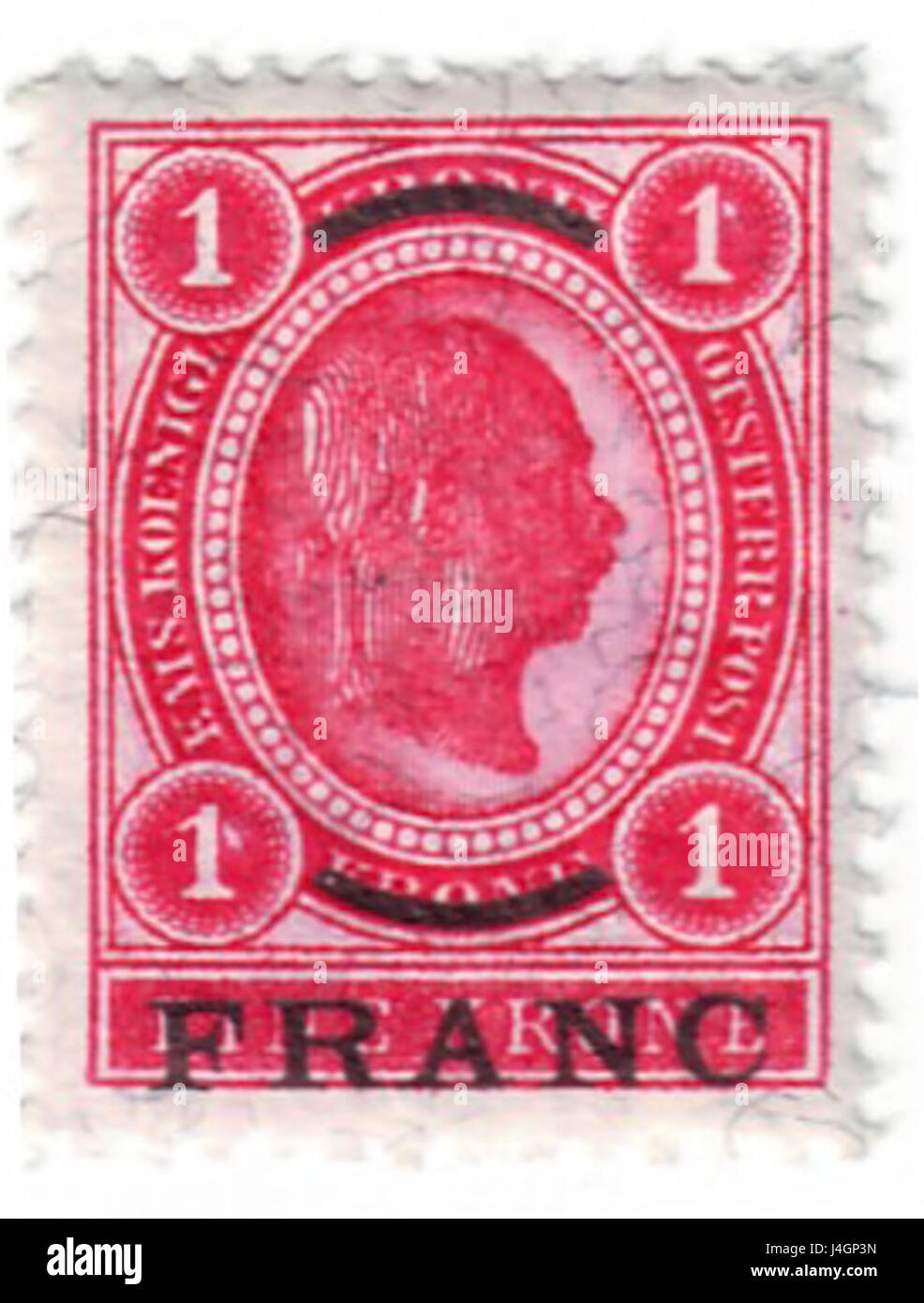 This stamp from Austria, marked KRETA 57, likely refers to a postal ...