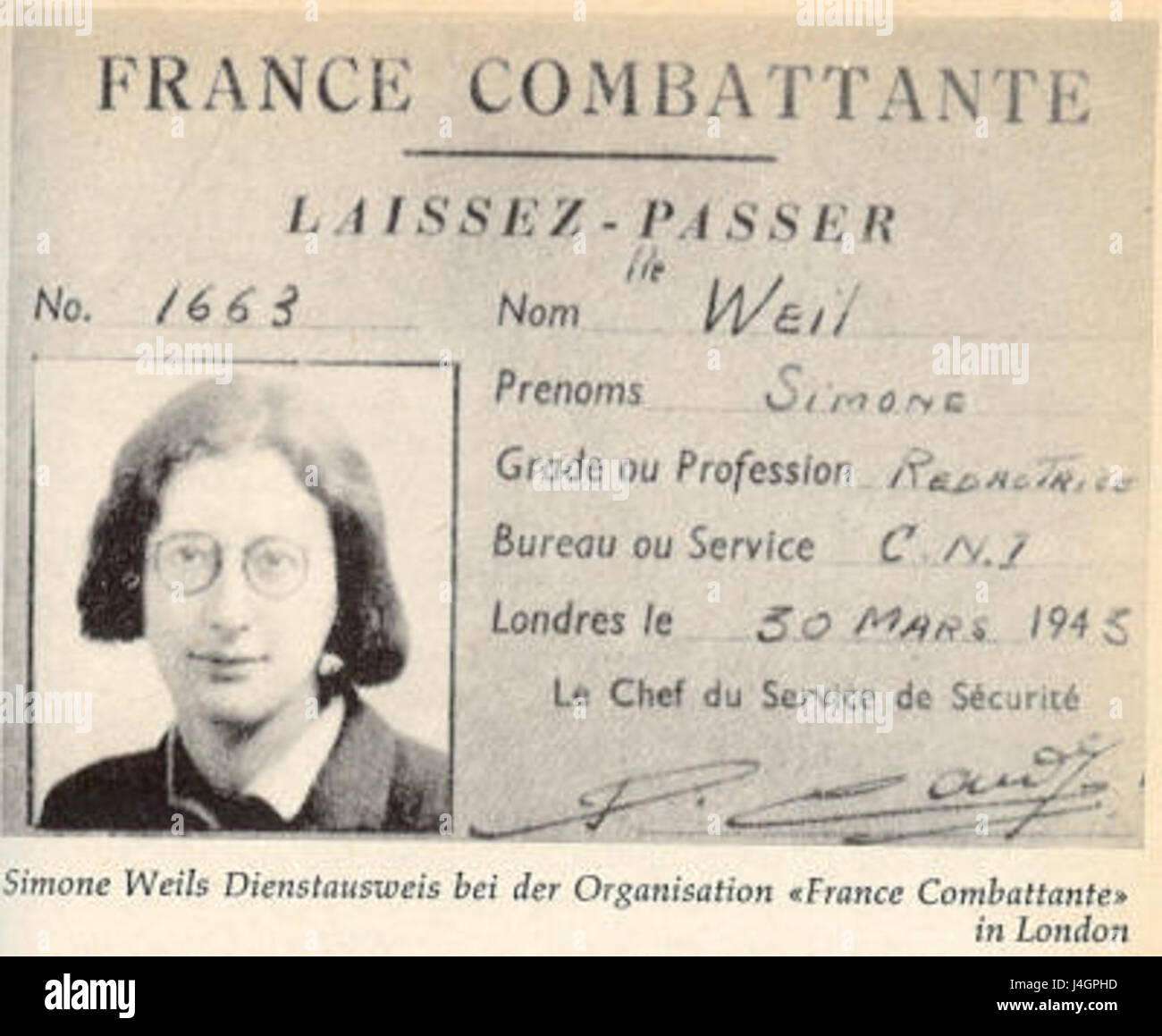 Simone weil hi-res stock photography and images - Alamy
