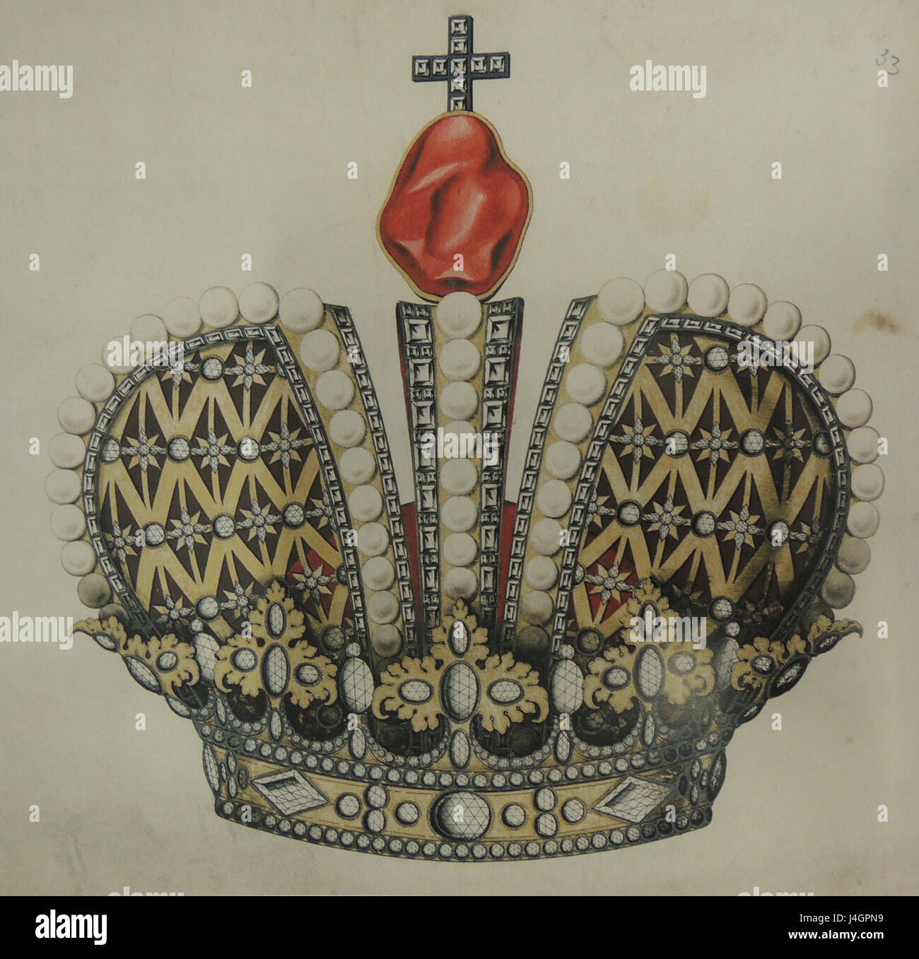 Russian crown hi-res stock photography and images - Alamy