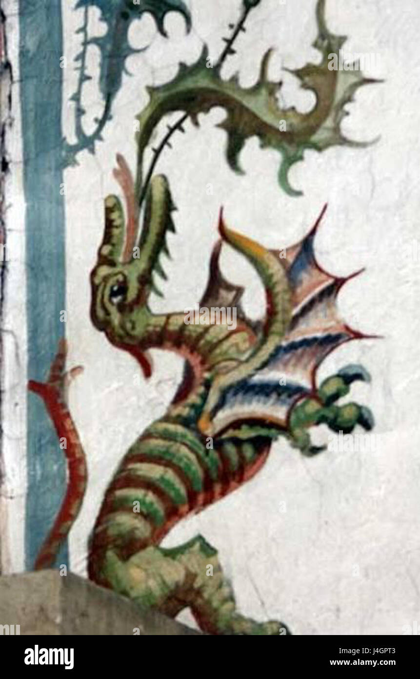 'St. Antonius Drache' depicts St. Anthony and the dragon in Christian ...