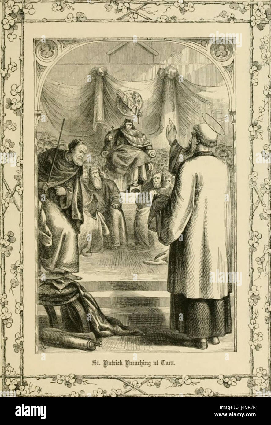 This depiction of St. Patrick preaching at Tara is an iconic ...