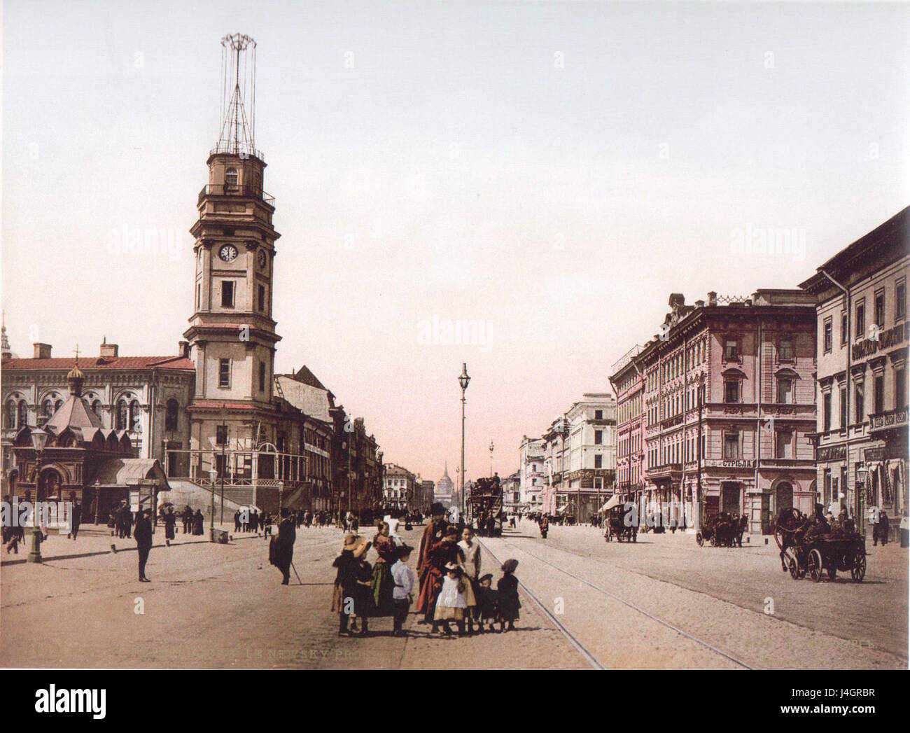 St petersburg nevsky prospekt view hi-res stock photography and images ...
