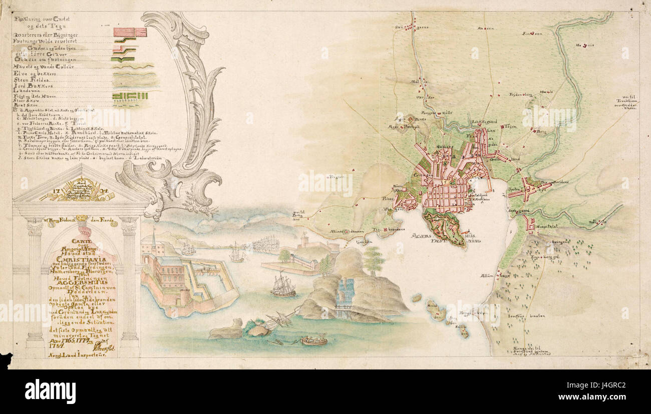 Map of christiania hi-res stock photography and images - Alamy