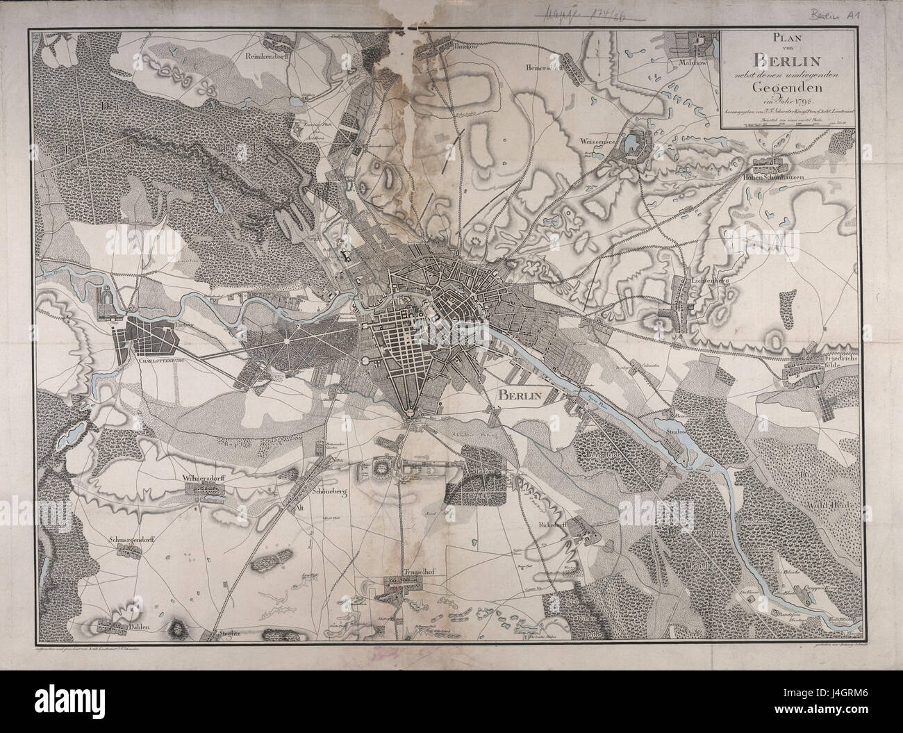 Map of berlin hi-res stock photography and images - Alamy