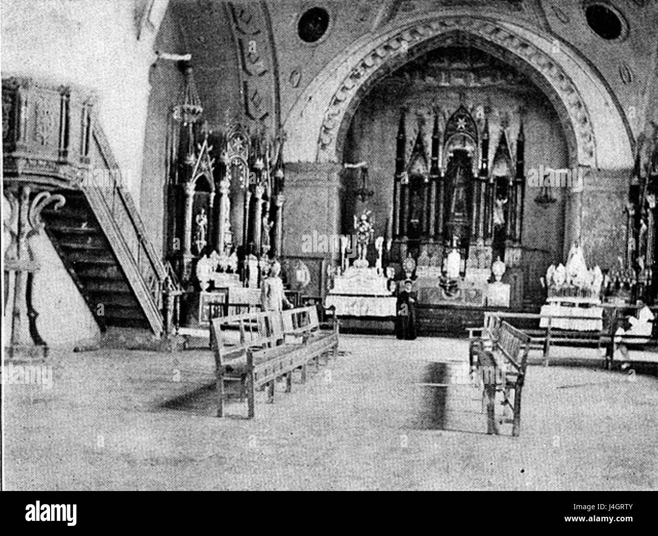 Main altar Black and White Stock Photos & Images - Alamy