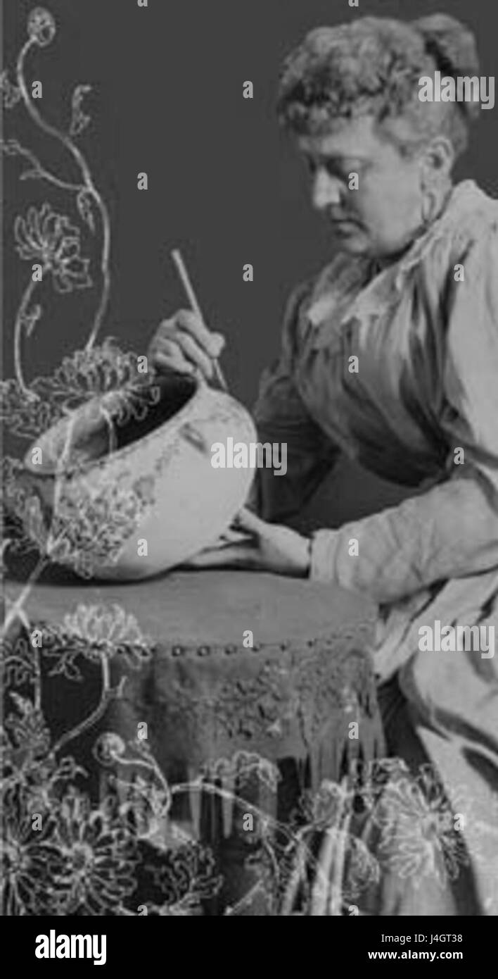 Susan Stuart Frackelton (1848–1932), an American painter renowned for ...