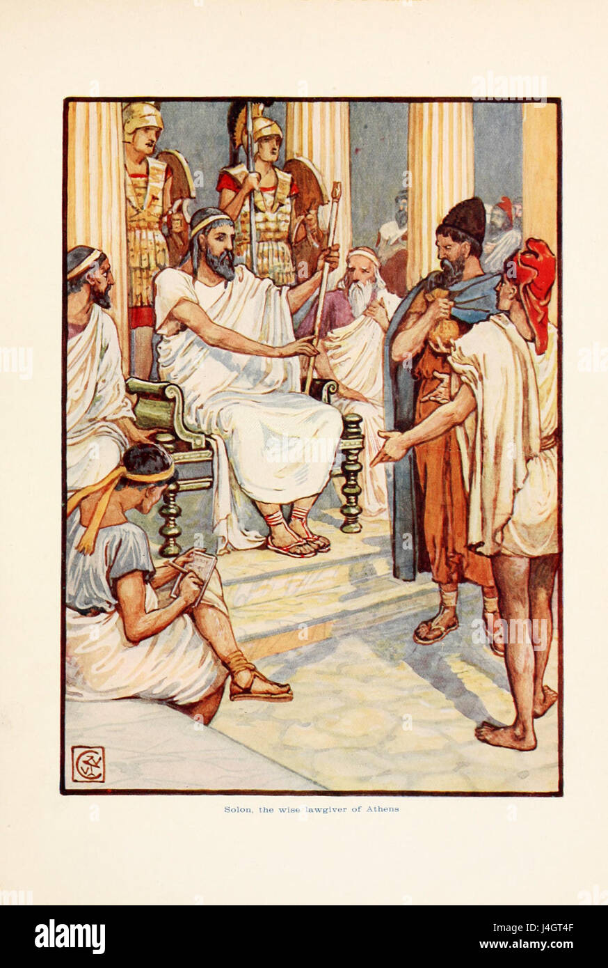 Solon drawing hi-res stock photography and images - Alamy