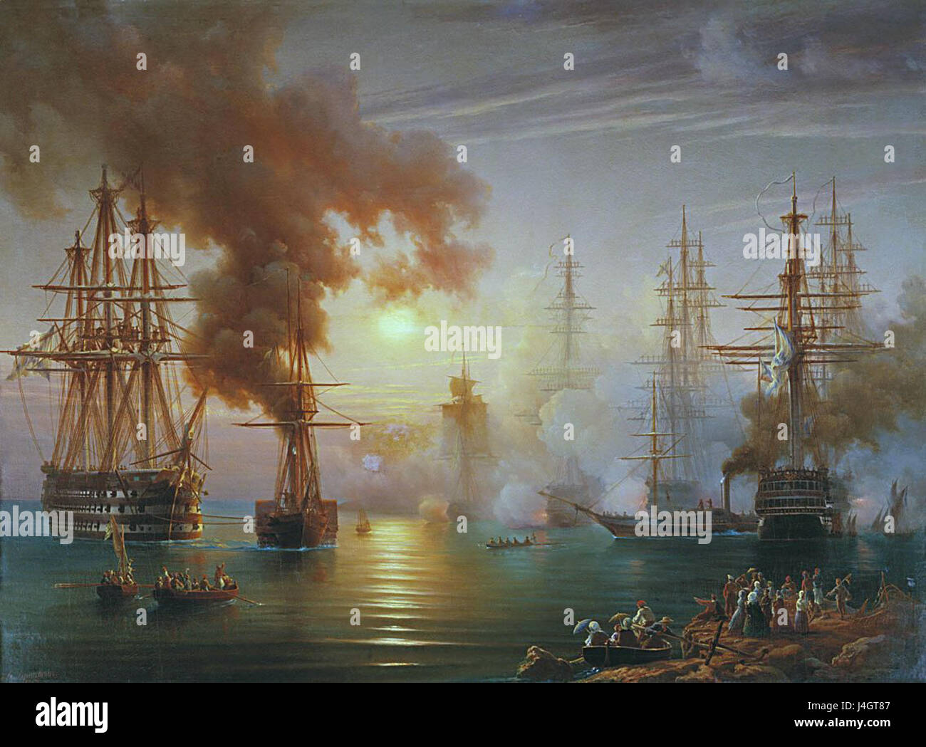 This image depicts the Russian Black Sea Fleet after the Battle of ...