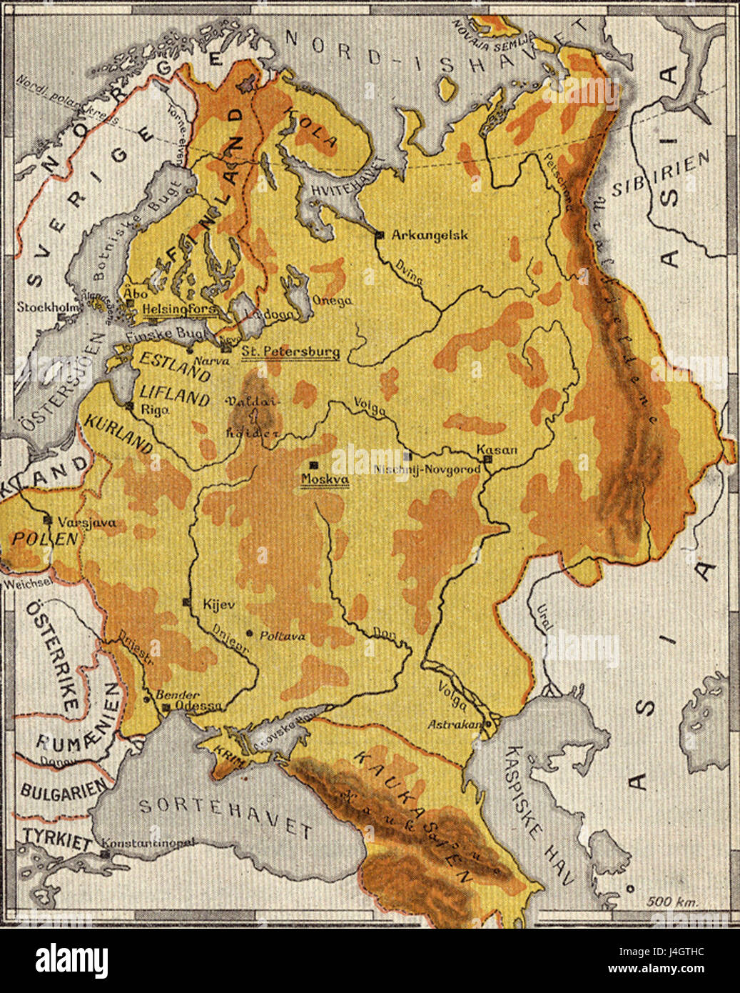 A historical account or image depicting Russia in 1914, likely focused ...
