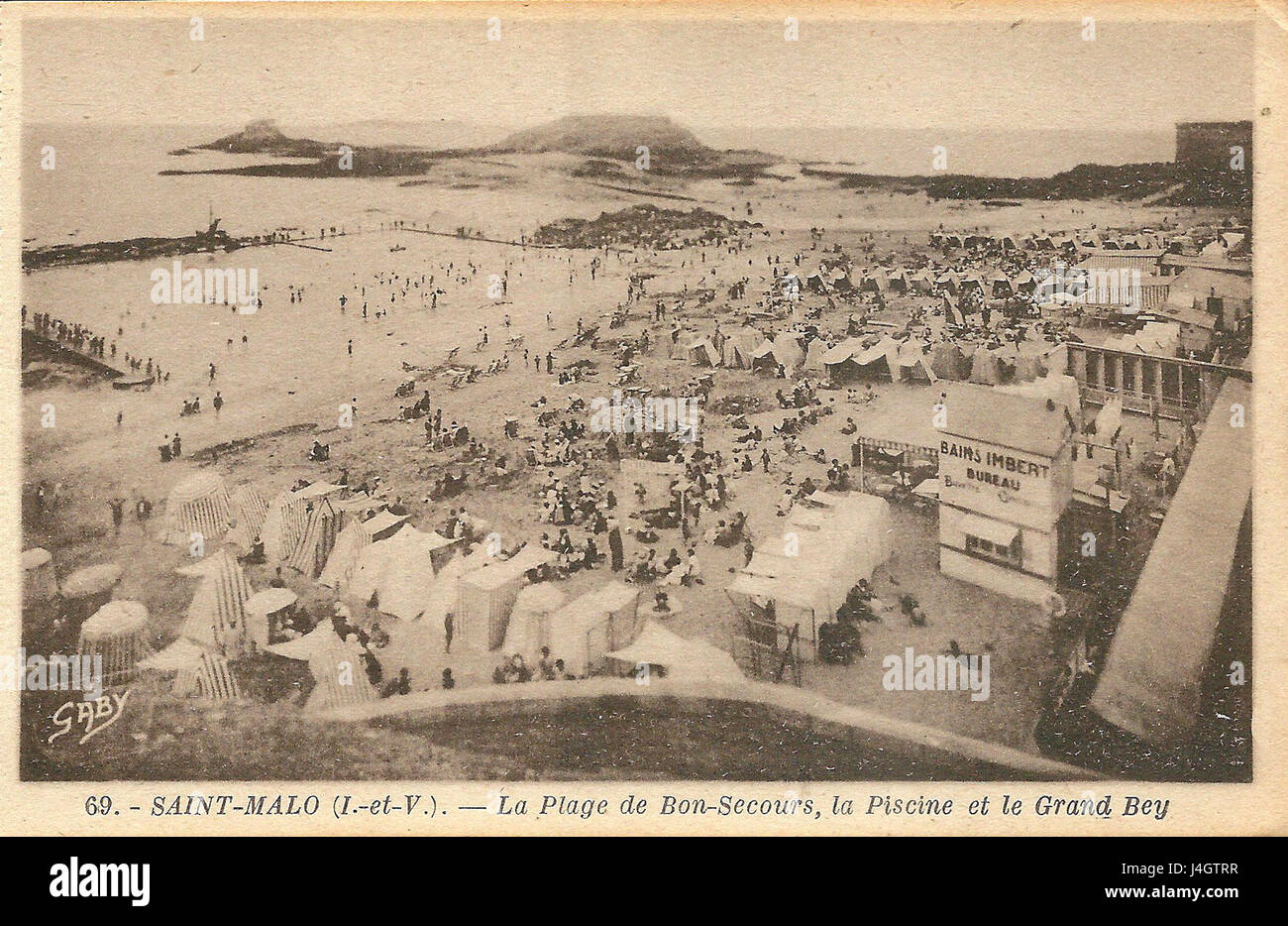 A postcard from Saint-Malo, France, circa 1930, showcasing this ...