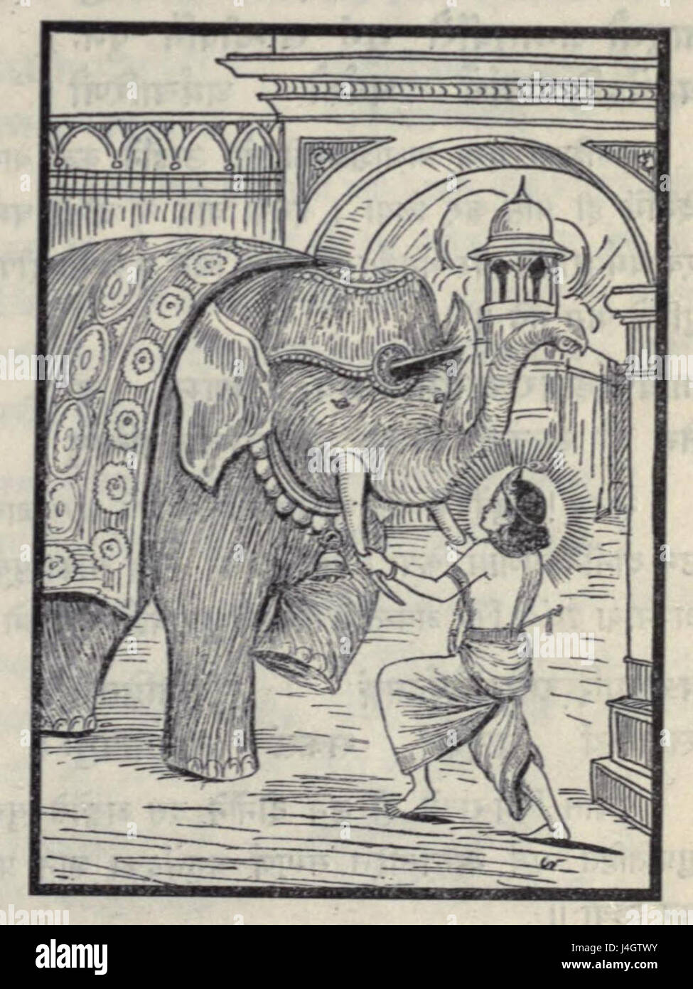 This artwork depicts the mythological scene where Lord Krishna kills ...