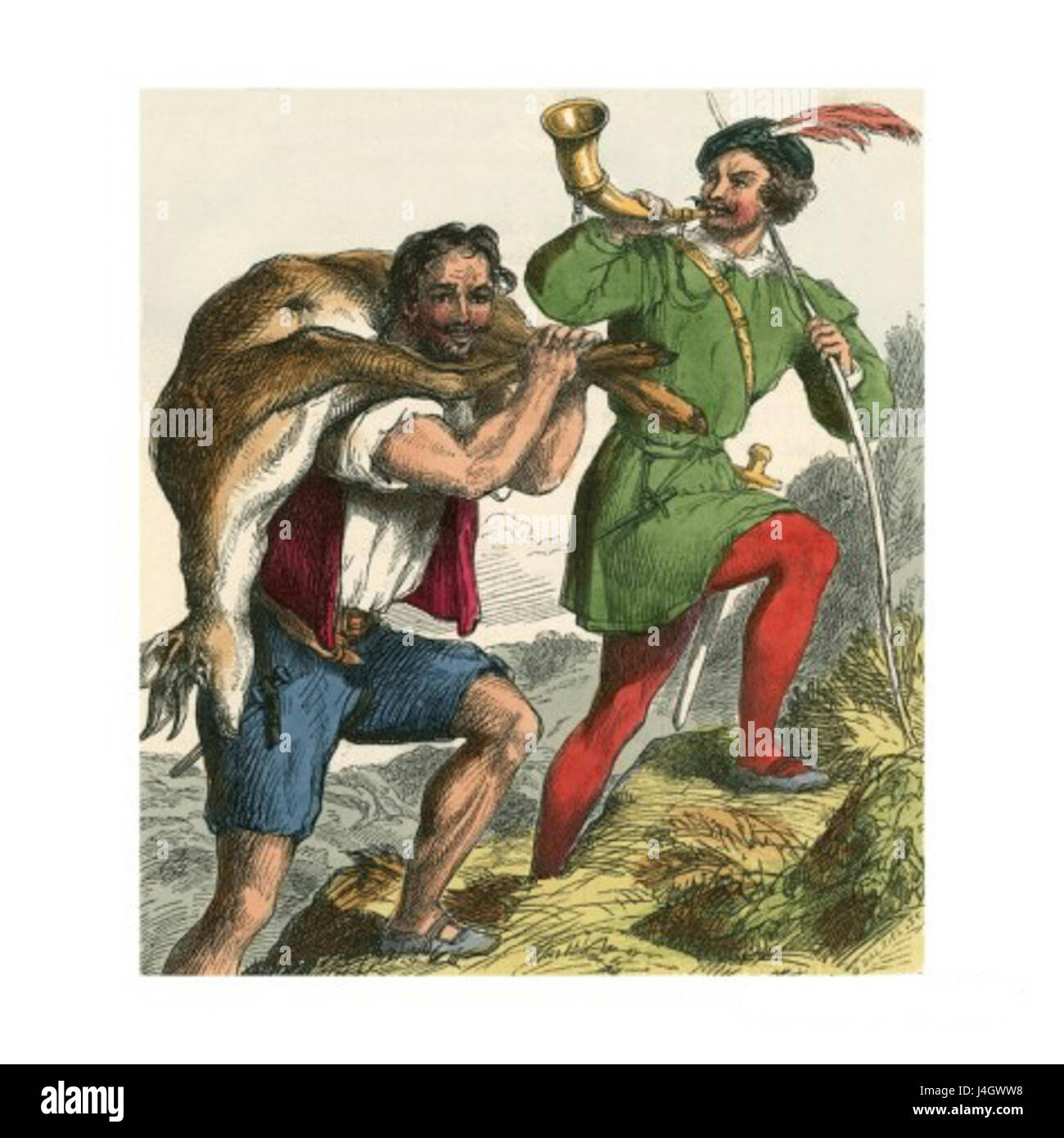 Robin Hood Illustration Cut Out Stock Images & Pictures - Alamy