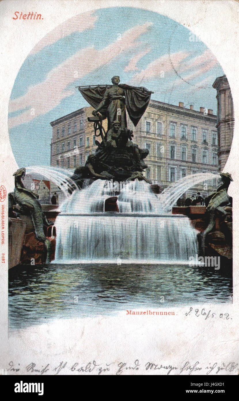 Stettin old map hi-res stock photography and images - Alamy