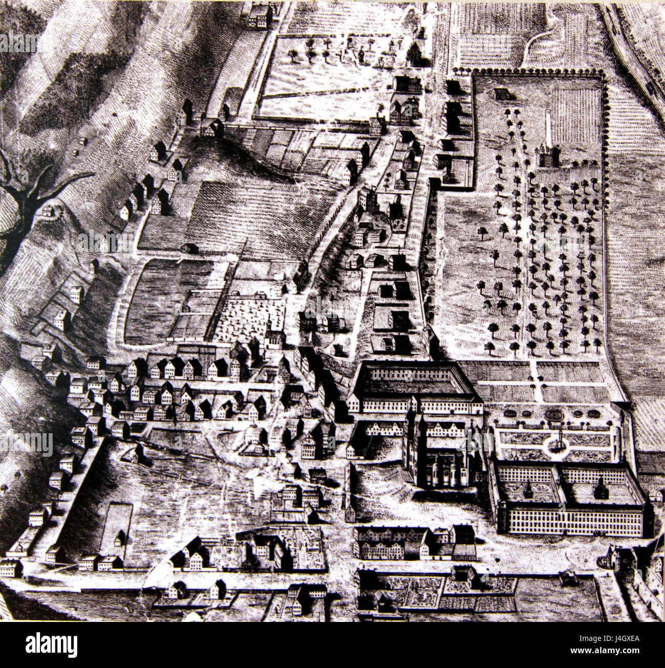 Medieval town layout hi-res stock photography and images - Alamy