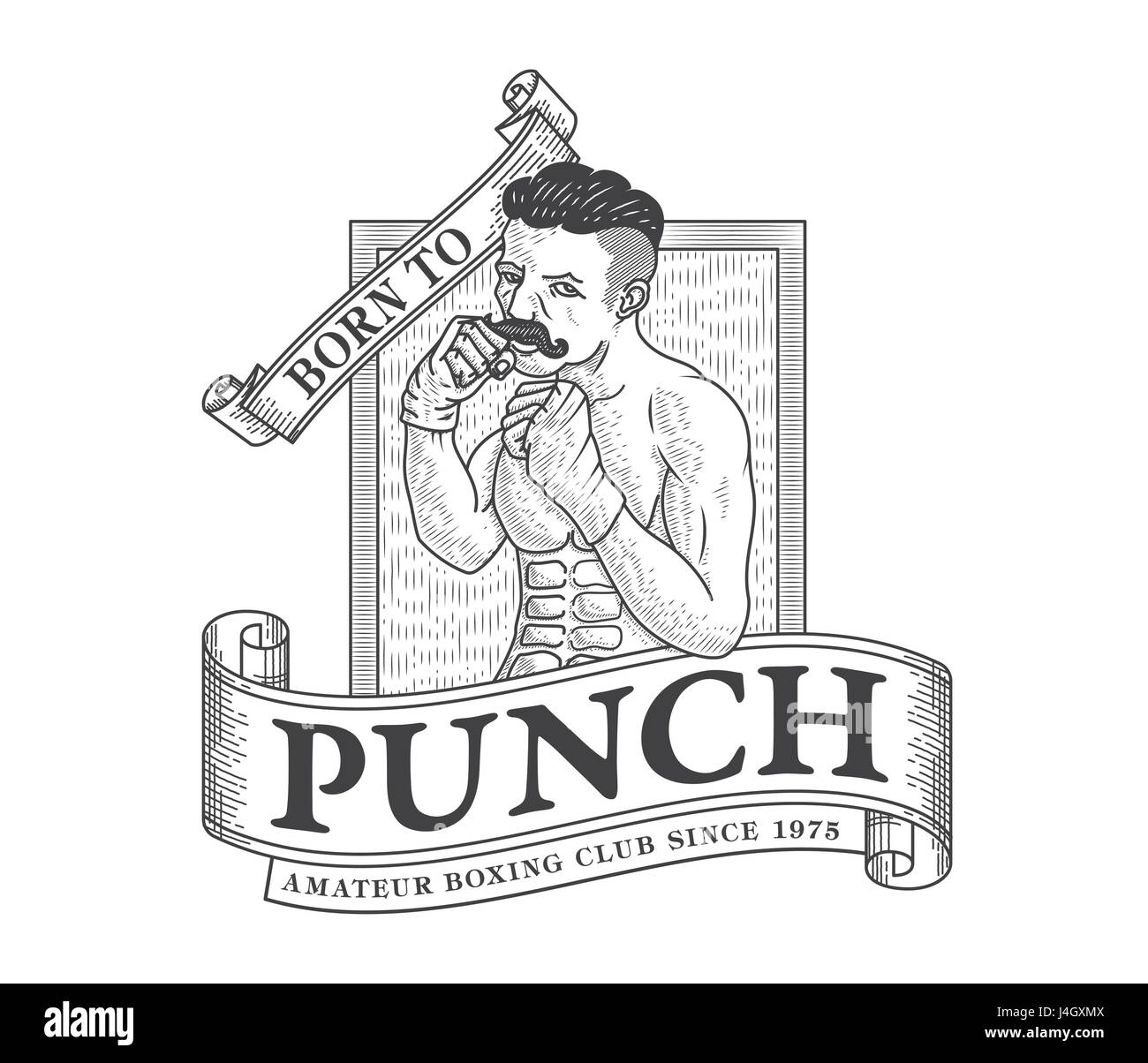 Muscular body ready Black and White Stock Photos & Images - Alamy