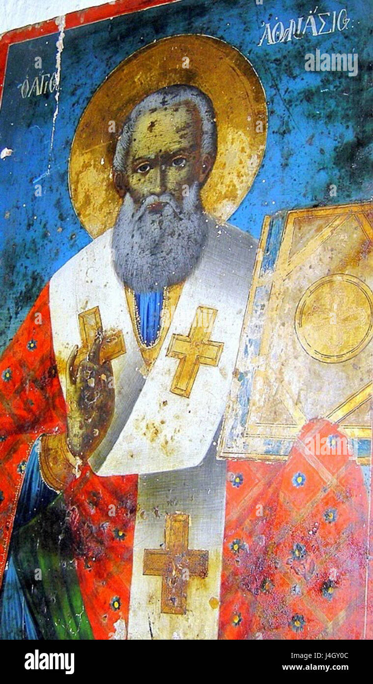 St Athanasius Icon 19 Century St Athanasius Church Germas Loshnitsa ...