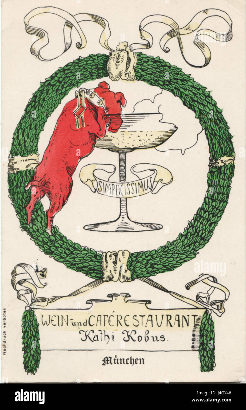 Simplicissimus illustration hi-res stock photography and images - Alamy