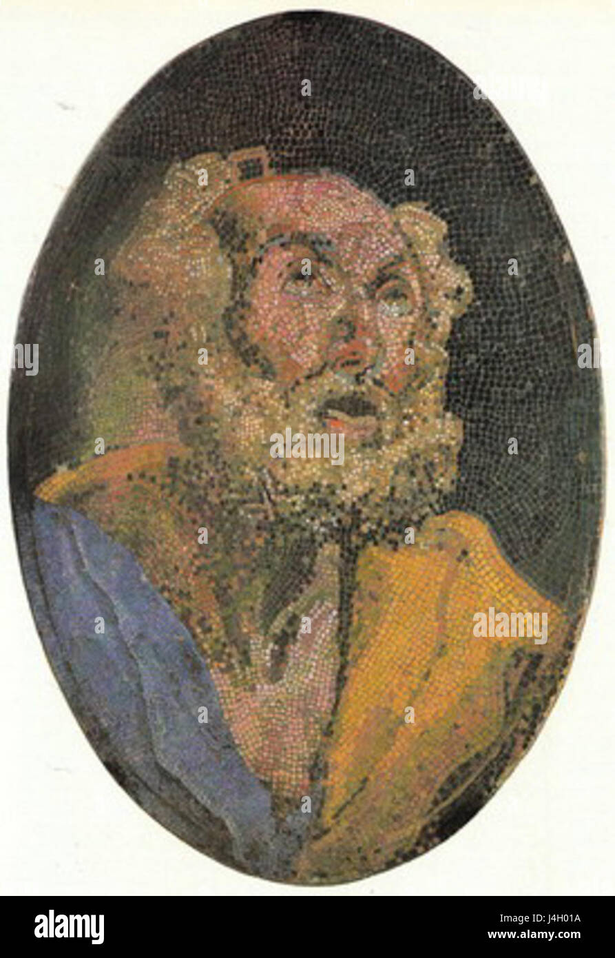 This portrait of Saint Peter was created by Russian artist Mikhail ...