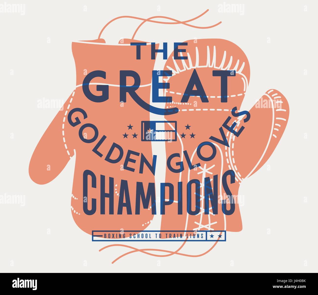 Vector boxing concept of golden gloves Stock Vector Image & Art - Alamy