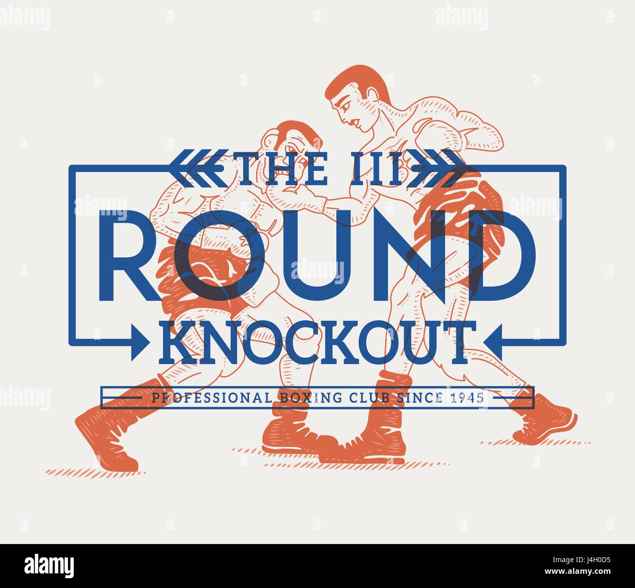 Third round vector boxing concept Stock Vector Image & Art - Alamy