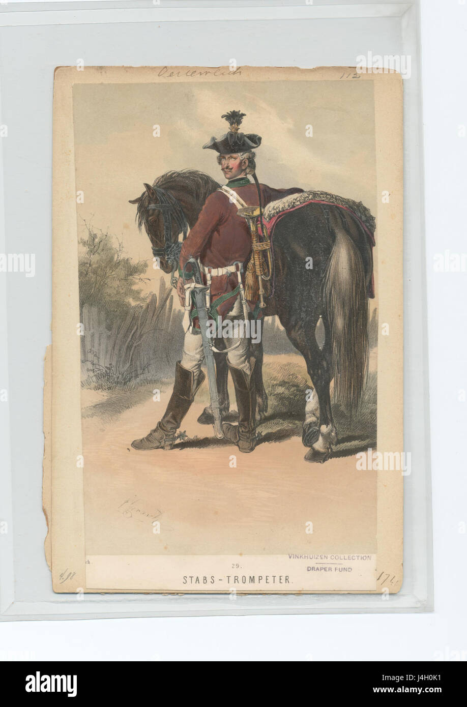 The 'Stabs Trompeter' from 1740 is a historical figure depicted in a ...
