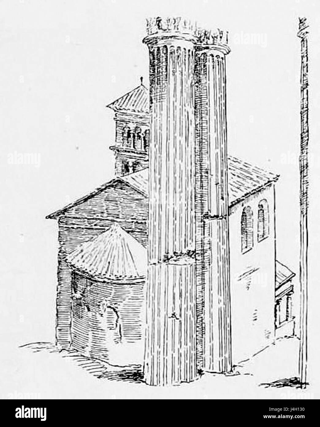 Ancient roman building forum Black and White Stock Photos & Images - Alamy