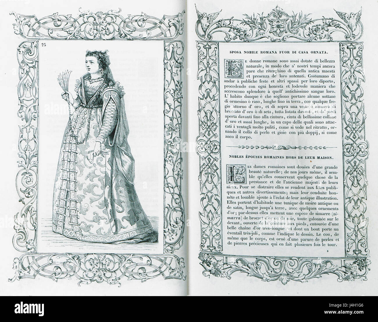 Sposa nobile Romana Vecellio Cesare, an 1860 painting by Cesare ...