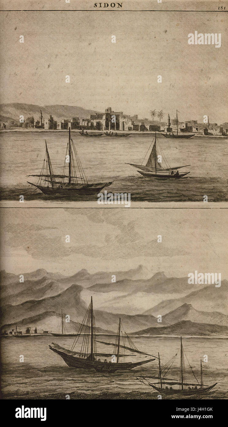 Sidon map hi-res stock photography and images - Alamy