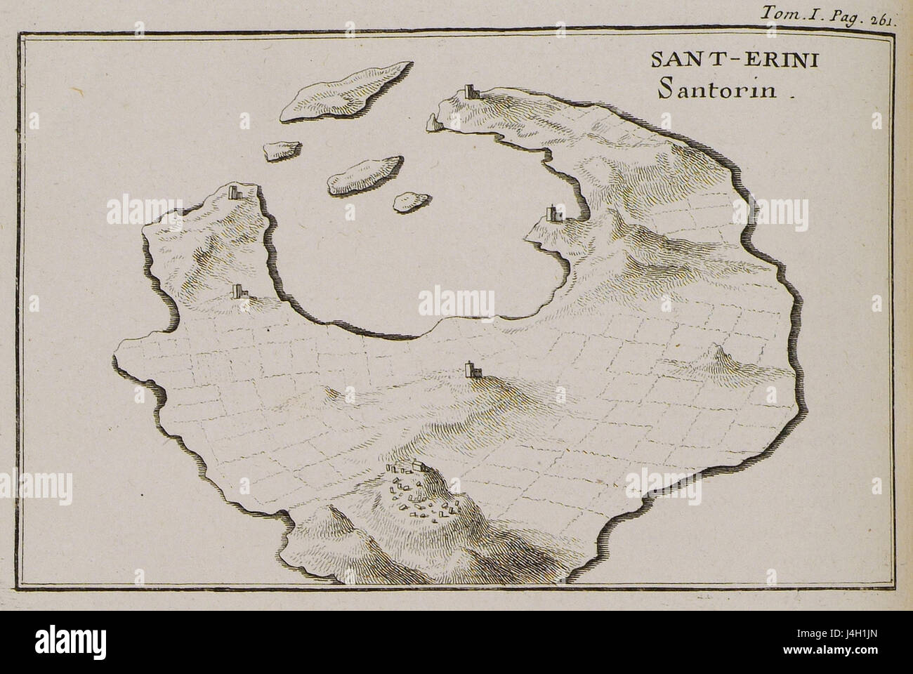 The work 'Sant Erini Santorin' by Joseph Pitton de Tournefort is a ...