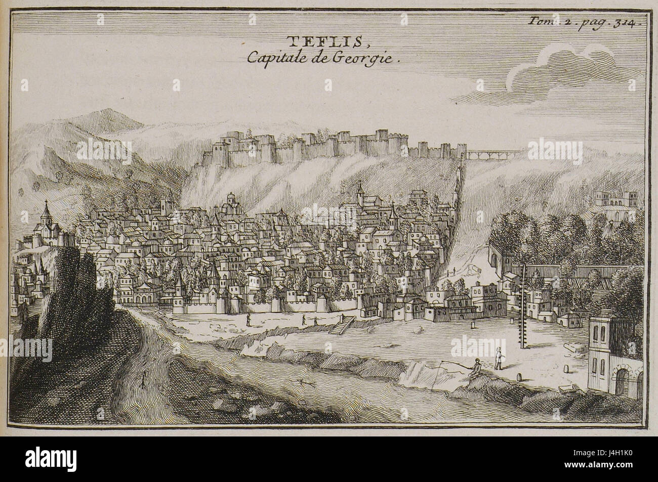 TEFLIS Capitale de Georgie Tournefort Joseph Pitton De 1717 Stock Photo ...
