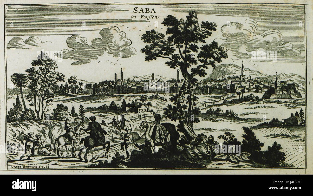 Saba in Persien by Jacob Peeters, created in 1690, is a work that ...