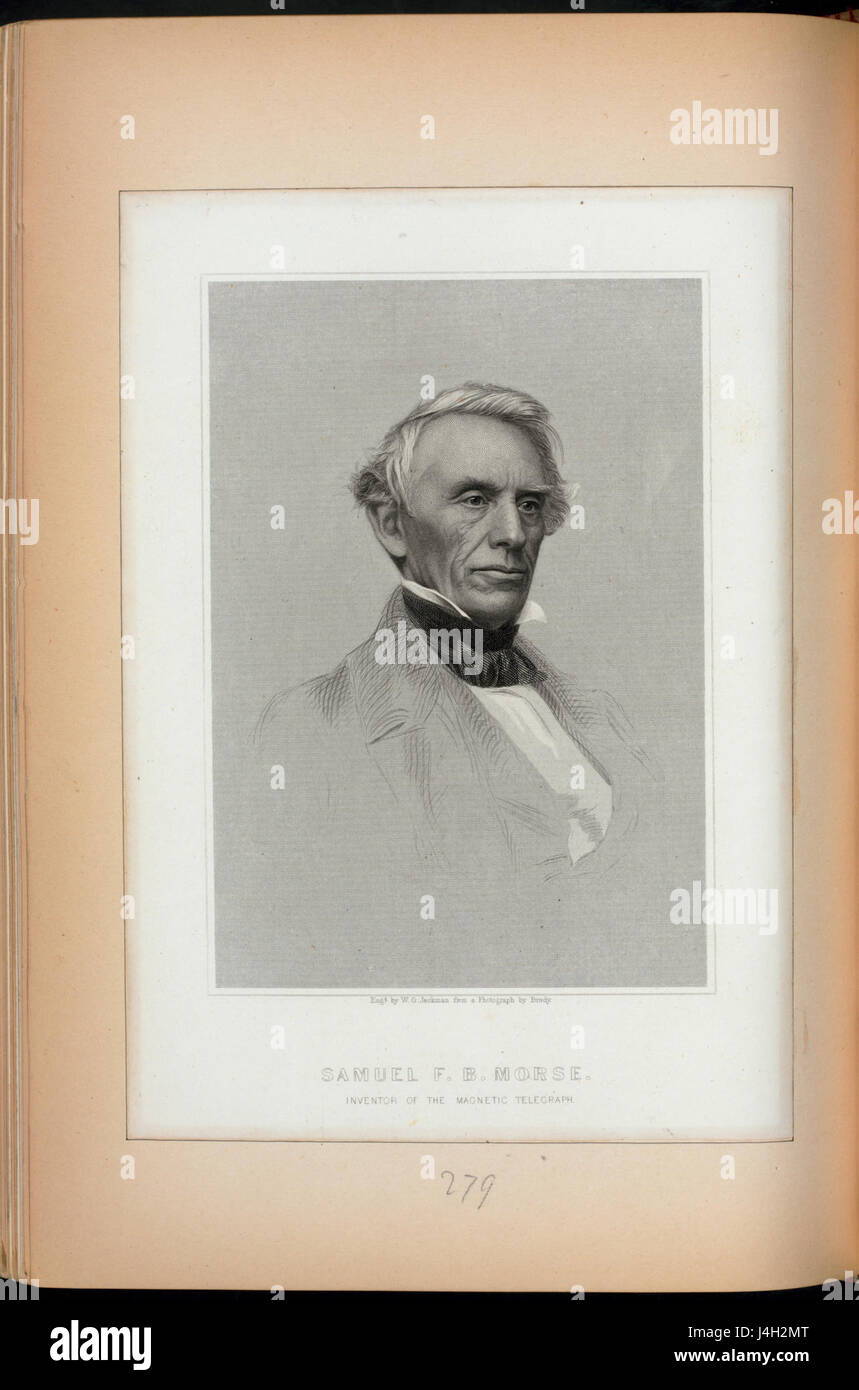 Samuel F. B. Morse, the inventor of the magnetic telegraph ...
