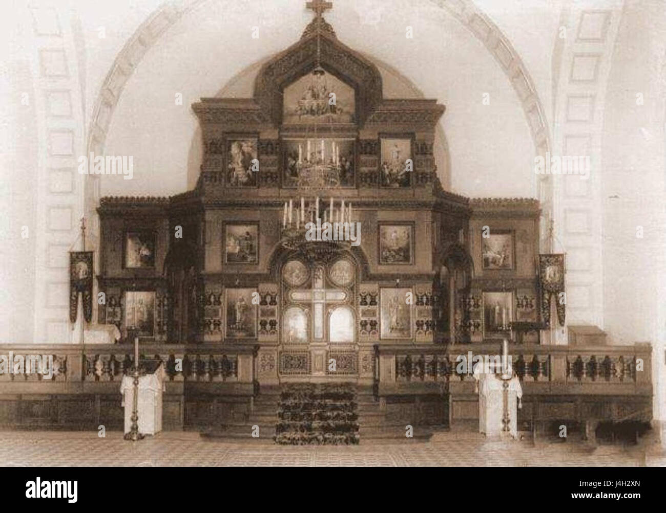 The Seraphim Church in the Alexander Nevsky Lavra Skit, Russia, is a ...