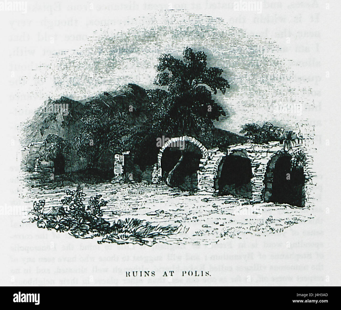 Ruins at Polis Pashley Robert 1837 Stock Photo - Alamy