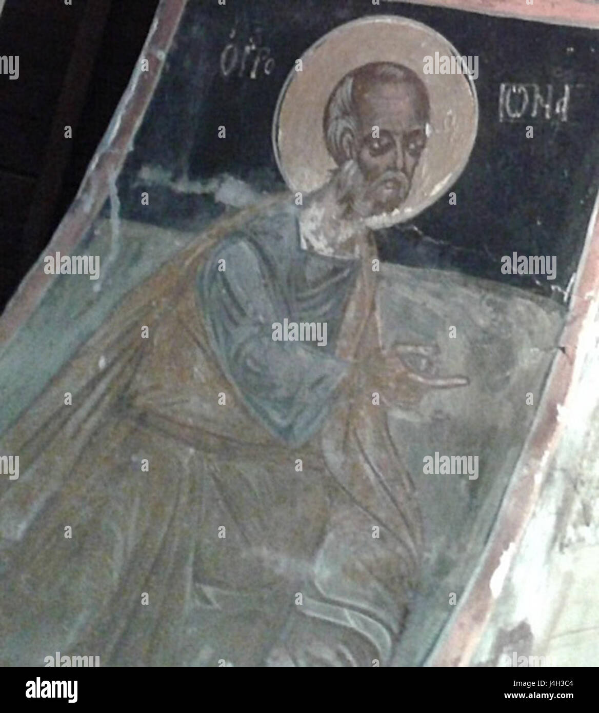 The fresco of Saint Nicholas at Kalokratas Church showcases religious ...