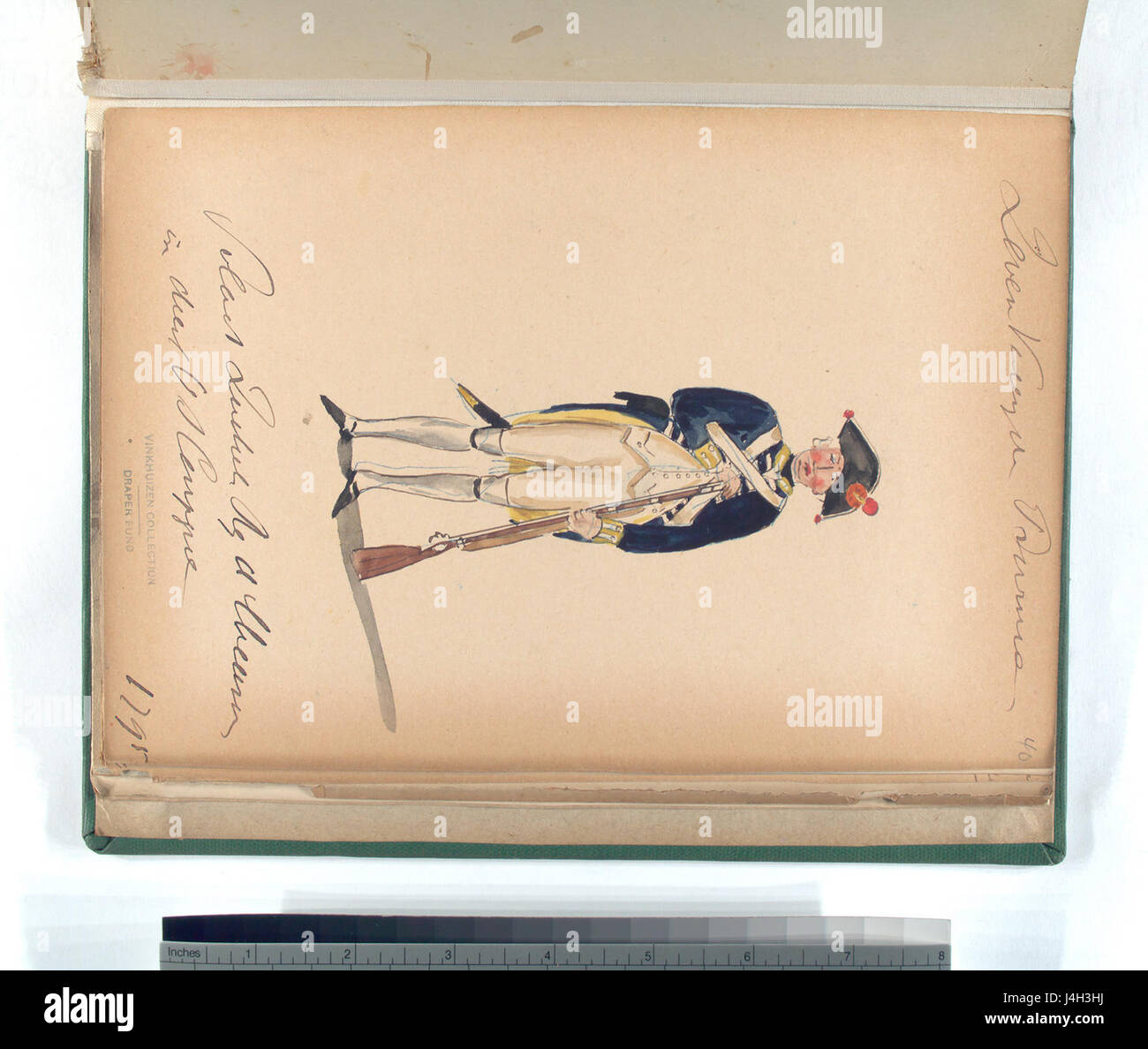 This image depicts a soldier from the Swiss Regiment in service of the ...