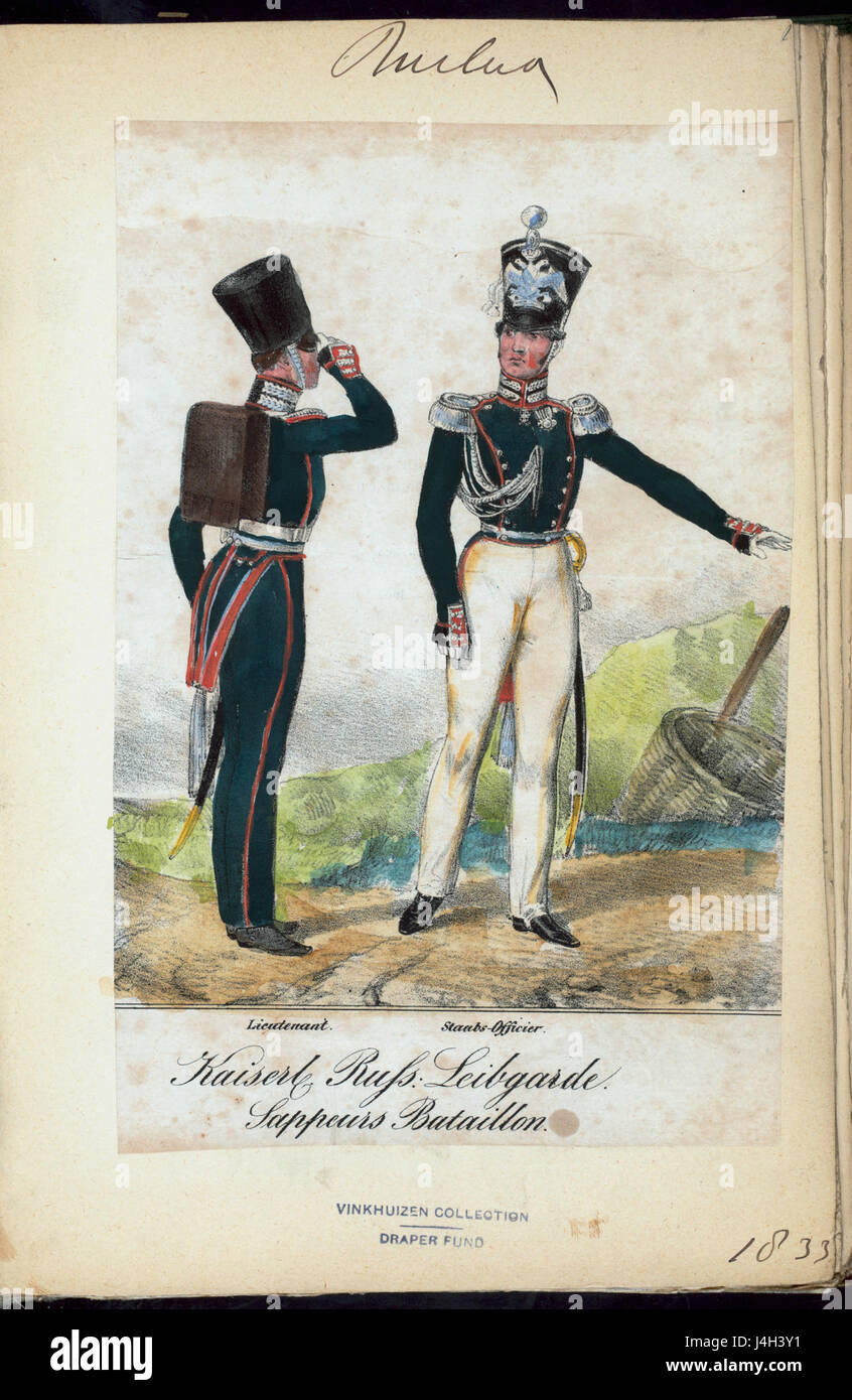 This reference pertains to a document or work from Russia in 1833 ...