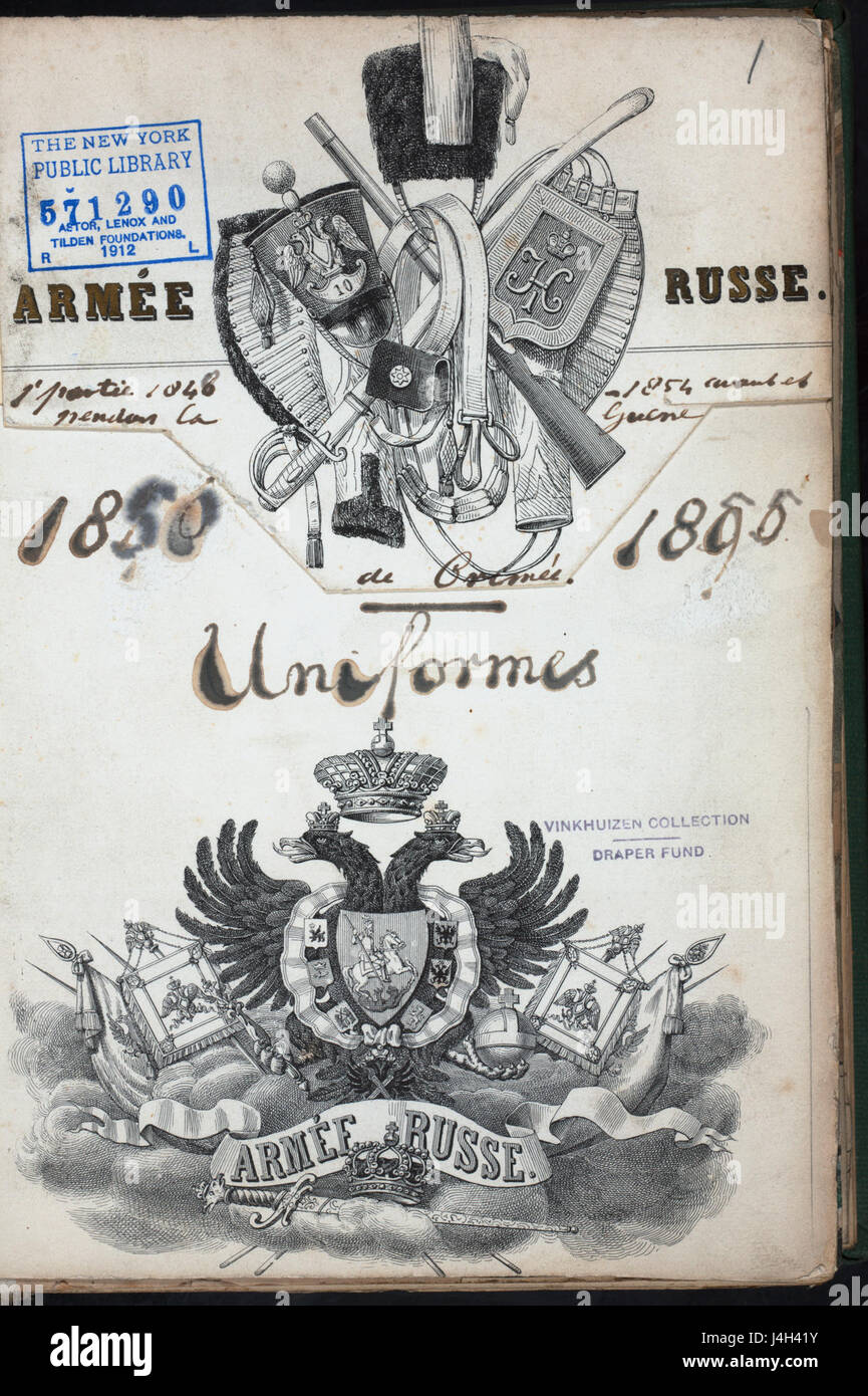 Russia, 1855 (part 1) (NYPL b14896507 444977 Stock Photo - Alamy