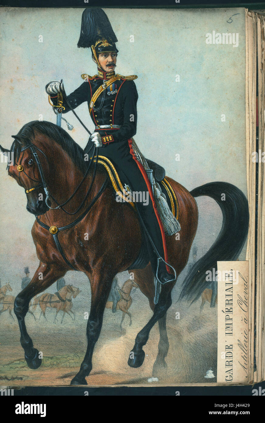 A historical image from Russia in 1855, showing a moment in Russian ...
